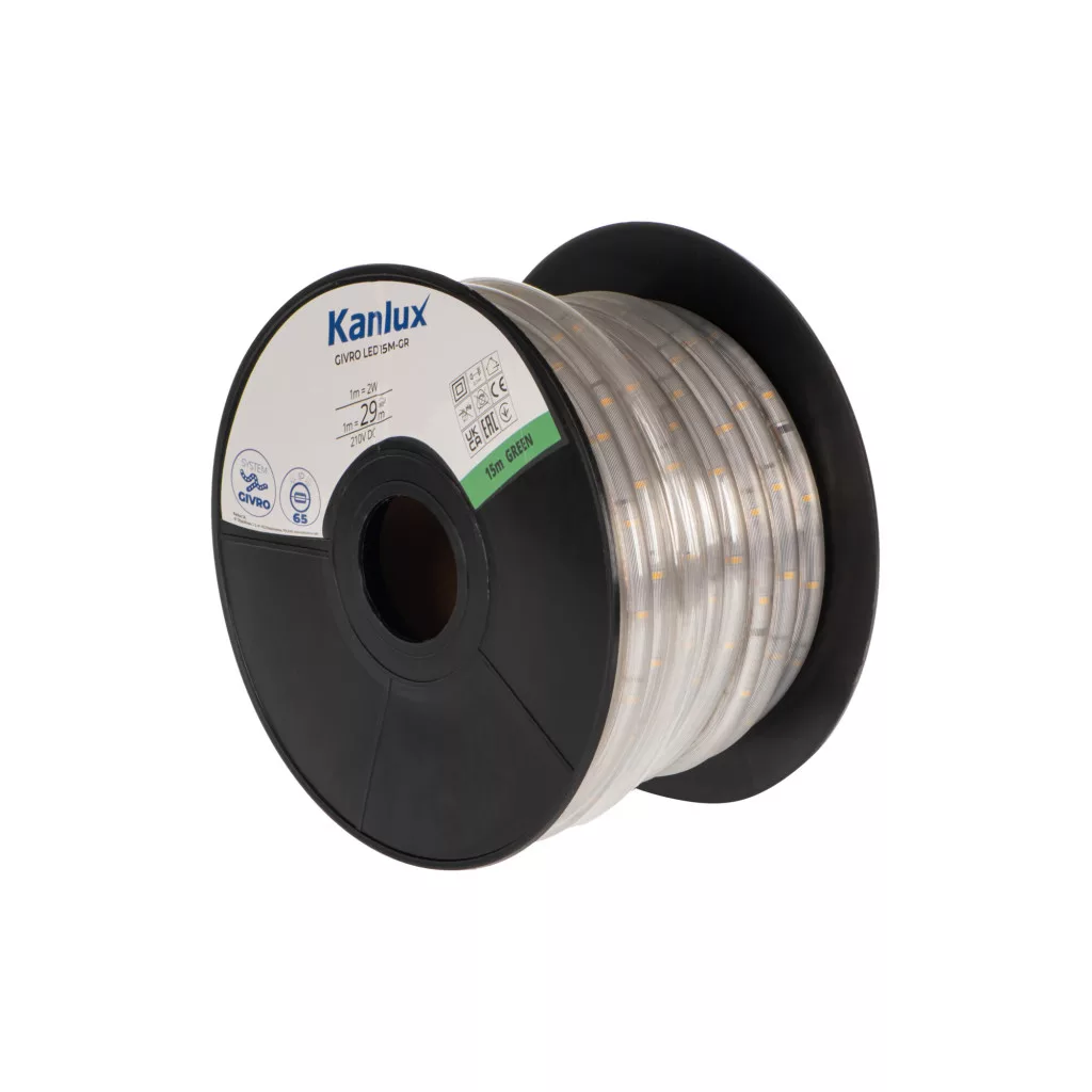 Kanlux GIVRO LED-GR világító cső zöld 15 méter 38584 - S-LIG